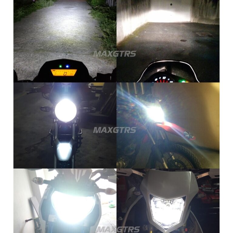 AC 12v/24V HS1 LED Motorcycle Headlight H4 led bulb 4000LM Motorbike ...