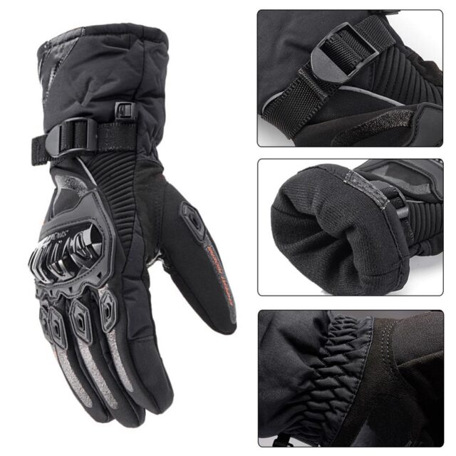 New Winter Motorcycle Gloves Waterproof And Warm Four Seasons Riding ...