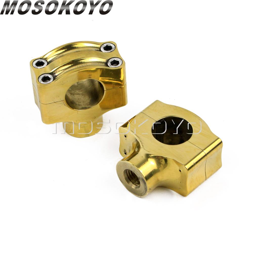 Solid Brass 1” 25.4mm Handlebar Riser Retro Rough Craft Handle Bar ...