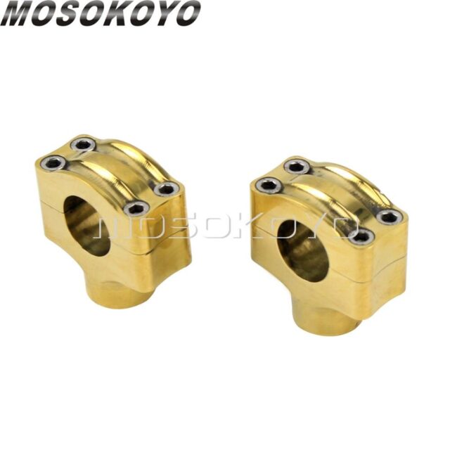 Solid Brass 1” 25.4mm Handlebar Riser Retro Rough Craft Handle Bar ...