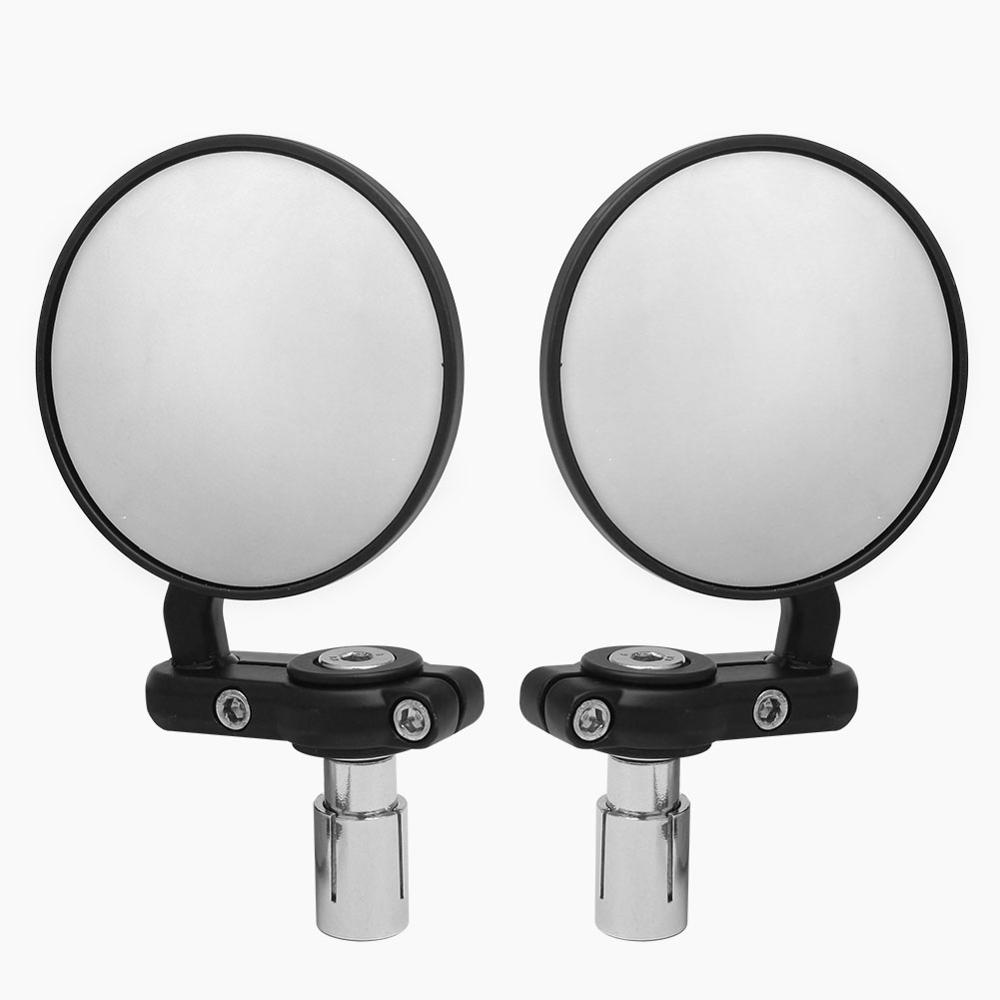 22mm Universal Motorcycle Mirror Aluminum Black Handle Bar End Rearview