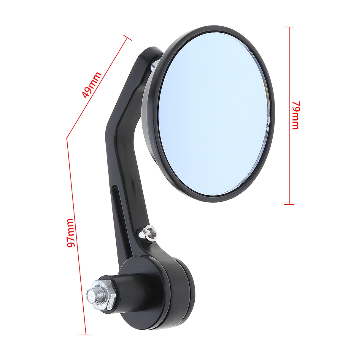2pcs Universal 7 8 22mm Bar End Rear Mirrors Motorcycle Accessories