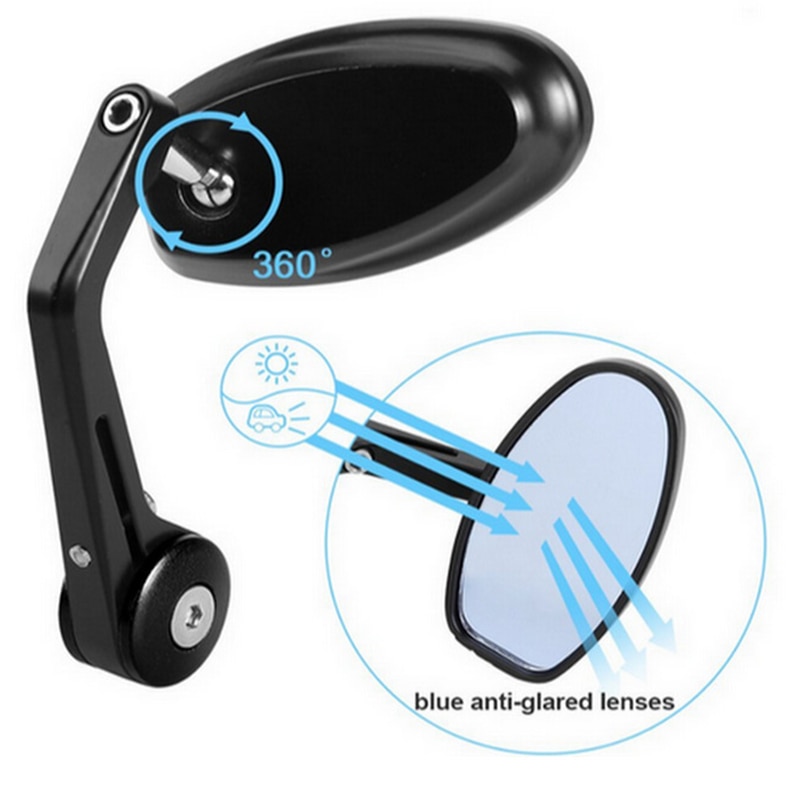 2pcs Universal 7 8 22mm Bar End Rear Mirrors Motorcycle Accessories
