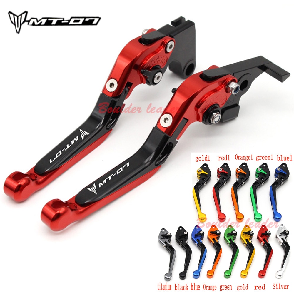 LOGO (MT-07) Motorcycle Accessories Aluminum Folding Extendable Brake ...