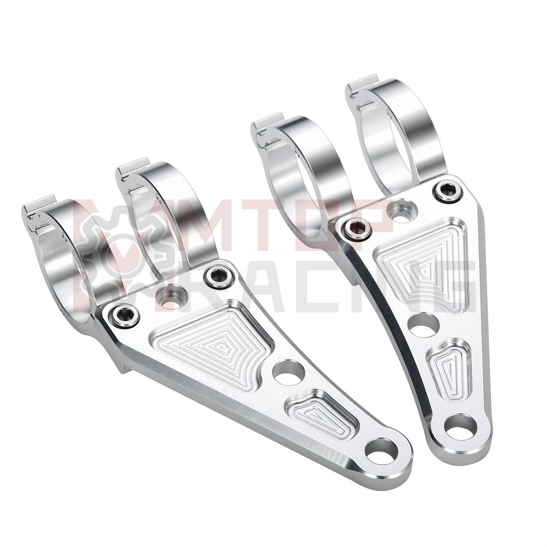 Motorcycle Headlight Mount Bracket Silver 30mm 33mm 35mm 37mm 38mm 39mm ...