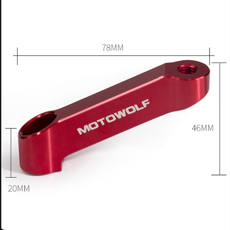 Motorcycle Rearview Mirror Extension Mount Bracket Holder Universal 8 ... Motorcycle Rearview Mirror Extension Mount Bracket Holder Universal 8 ...