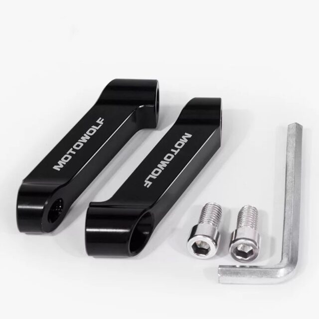 Motorcycle Rearview Mirror Extension Mount Bracket Holder Universal 8 ... Motorcycle Rearview Mirror Extension Mount Bracket Holder Universal 8 ...