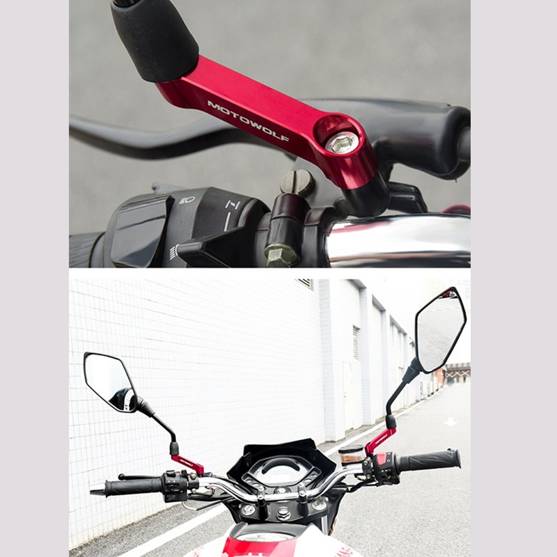 Motorcycle Rearview Mirror Extension Mount Bracket Holder Universal 8 ... Motorcycle Rearview Mirror Extension Mount Bracket Holder Universal 8 ...
