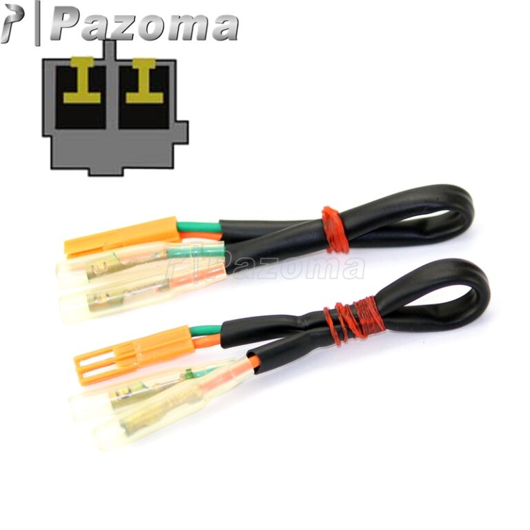 Motorbike 2 Pin Plug Turn Signal Indicators Wire Adapter Plugs for ...